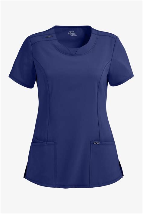 Cherokee Infinity Scrubs Round Neck Scrub Top Infinity Scrubs