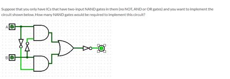 Solved Suppose That You Only Have Ics That Have Two Input