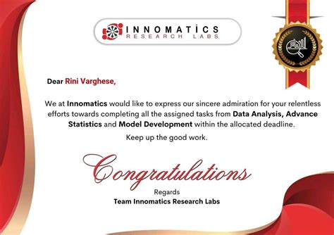 Rini Varghese On Linkedin Internship Datascience Dataanalysis
