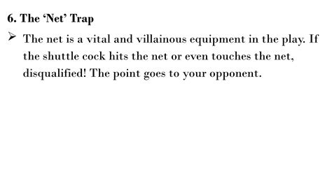 Badminton Rules And Regulation Spptx