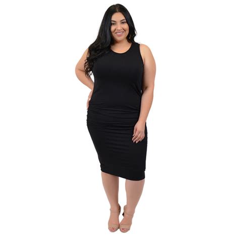 Stretch Is Comfort Womens Plus Size Tank Dress Stretch Is Comfort