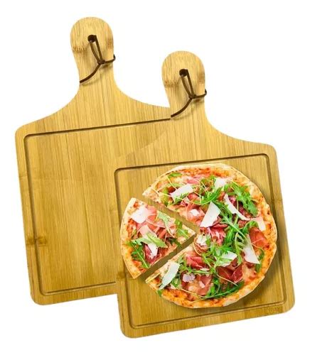 X2 Tabla Madera Tablas Picoteo Plato Madera Tabla Pizza 32cm Cuotas