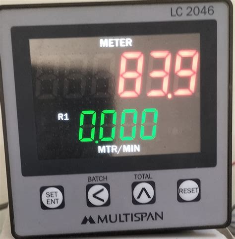 Multispan Grey Digital Length Counter For Industrial Count Capacity 100000 At ₹ 1150 Piece In