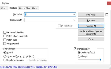 Replace All Double Quotes Freezes Over A Certain Number Of Lines Notepad Community
