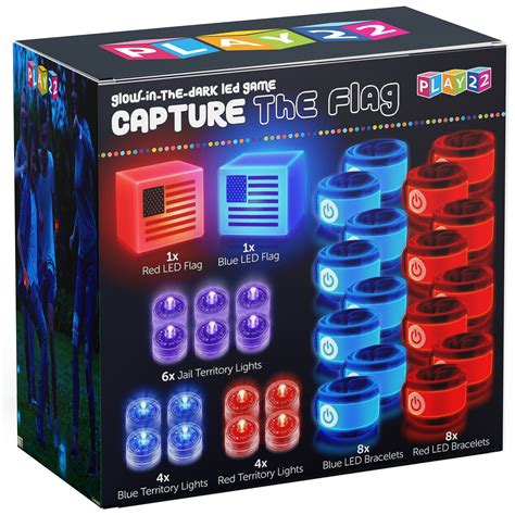 american capture the flag glow in the dark game capture the flag game