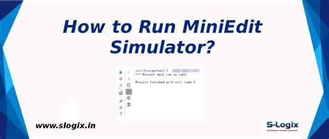 How To Run Miniedit Simulator S Logix
