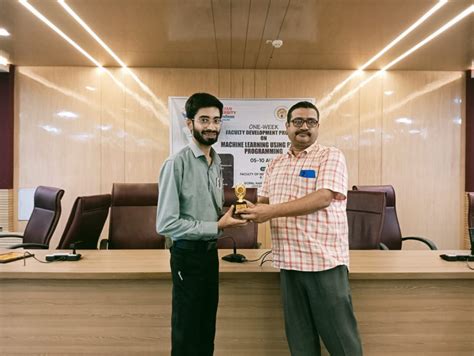 Faculty Development Program On “machine Learning Using Python Programming” Funded By Aicte