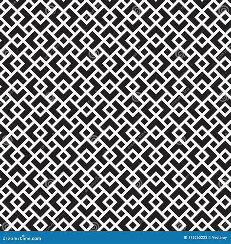 Seamless Vintage Geometric Lattice Trellis Pattern Stock Vector