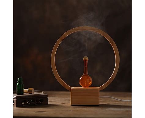 Essential Oil Diffuser Nebulizer Diffuser Wood And Glass Aromatherapy
