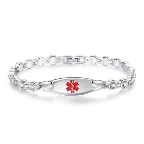 Bezel Medical Id Bracelet — My Identity Medical Id Jewellery