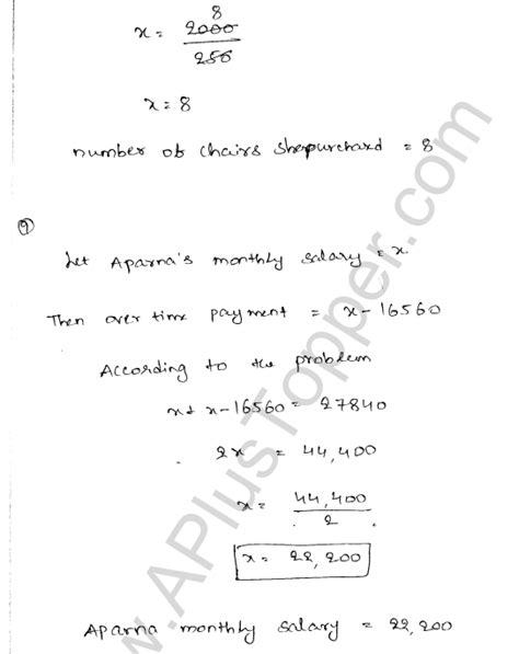 Ml Aggarwal Icse Solutions For Class 7 Maths Chapter 9 Linear Equations