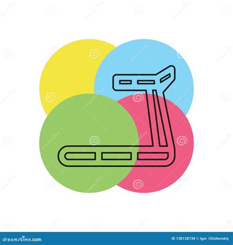 Treadmill Vector Icon Stock Illustration Illustration Of Isolated 138138738