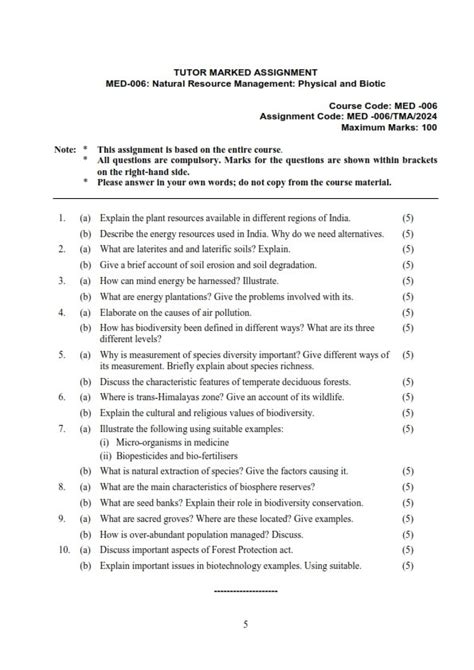 Ignou Med 006 Solved Assignment 2024 English Medium Ignou Solved