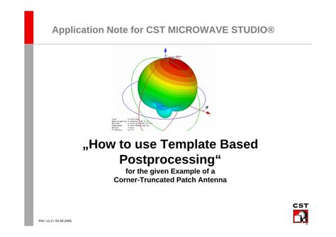 pdf cst applicationnote howtousetemplatebasedpostprocessing dokumen tips