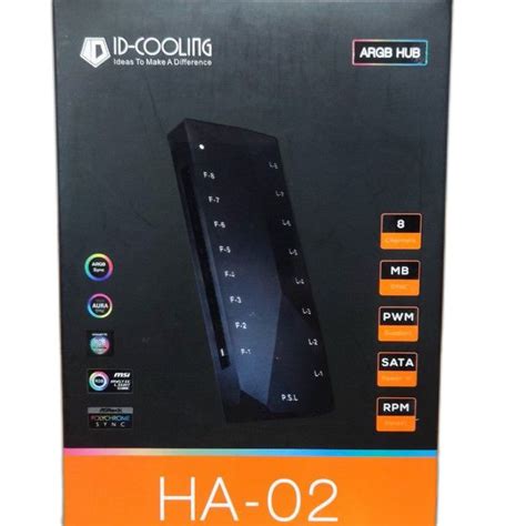 Jual Id Cooling Ha 02 Argb Pwm Fan Hub Controller 8 Port Sata Power