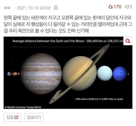 지구와 달의 거리 지식in