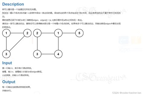 并查集解决图中冗余边问题 csdn博客