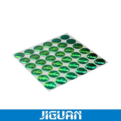 Green 3d Hologram Stickers Seal Overlay Anti Fake Security Sticker