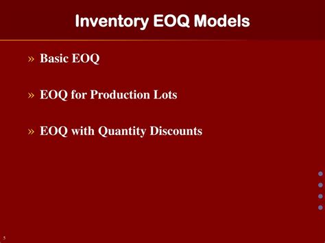 PPT EOQ Inventory Management PowerPoint Presentation Free Download ID 3709139