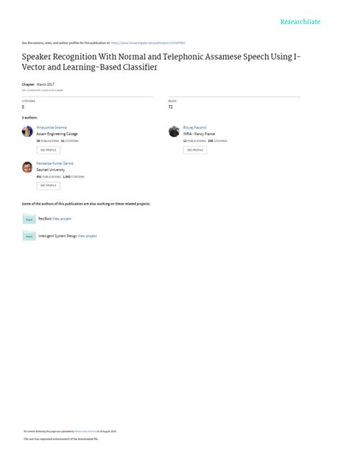 Speaker Recognition With Normal And Telephonic Assamese Speech Using I