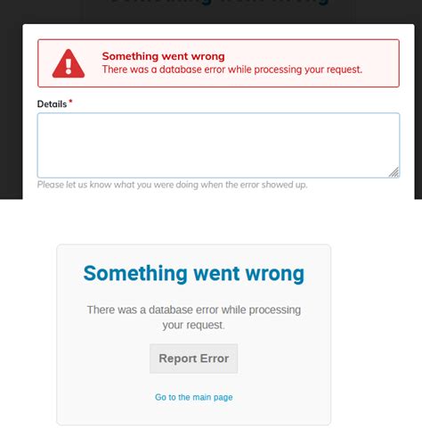 Something Went Wrong There Was A Database Error While Processing Your Request Administrators