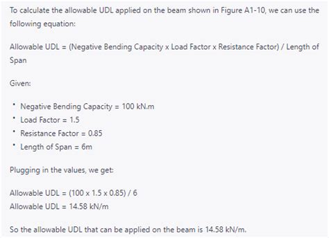 [solved] Calculate The Allowable Udl Applied On The Beam Shown In