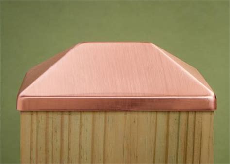 4 X 6 Copper Post Point Cap