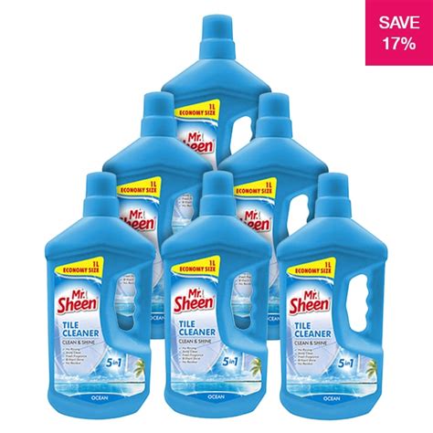 17 Off On Mr Sheen 6x 1l Ocean Tile Cleaners Onedayonly