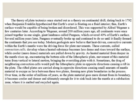 Plate Tectonics And Associated Landforms Ppt