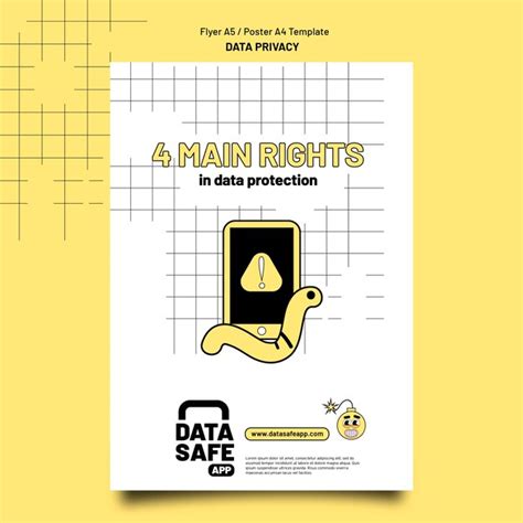 Free Psd Flat Design Data Privacy Template Free Psd Flat Design Data Privacy Template