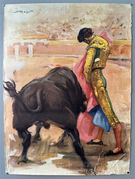 Fiesta De Toros Matador Portrait Poster Poster Museum
