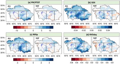 Spatial Distribution Of Trends Ensemble Means Mmdecade For The