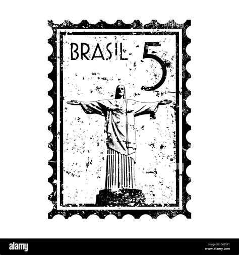 Vector Illustration Of Rio De Janeiro Stamp Stock Vector Image And Art