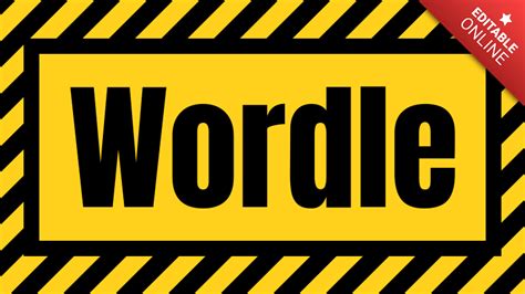 Wordle Caution Text Effect Generator