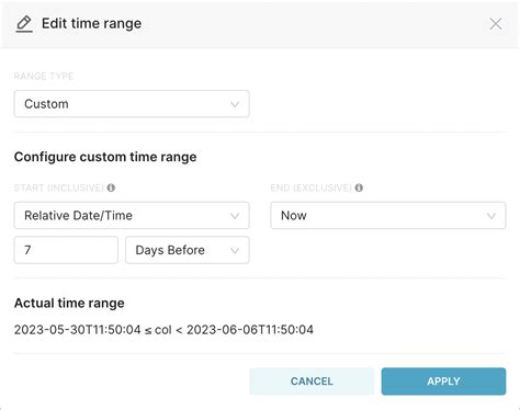 Logical Issue Filter On Range Filters On Seconds Level While Chart Grain Is Set To Day Leading