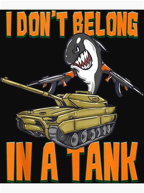 I Don T Belong In A Tank Funny Killer Whale Meme Orca Whale Tank Top