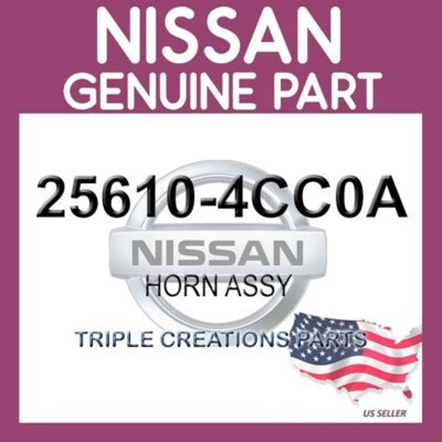 Genuine Nissan 25610 4cc0a Horn Assy 256104cc0a Oem Ebay