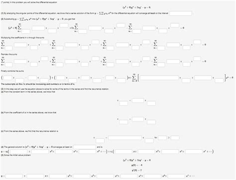 Solved Points In This Problem You Will Solve The Chegg Com