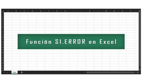 Función Sierror En Excel Excel Para Todos