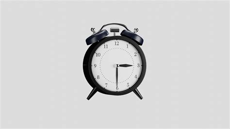 3d Classic Alarm Clock 3d Model Pbr Ready Game And Animation Friendly