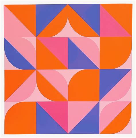 Blue Orange Obtuse Triangle Pattern Free Vector Rawpixel