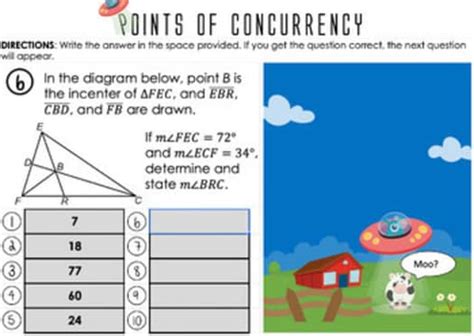 Points Of Concurrency Algebra Digital Activity By Newtons Solutions