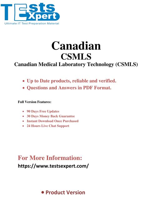 PPT Maximize Your Score In The CSMLS Medical Lab Exam PowerPoint Presentation ID 13540112