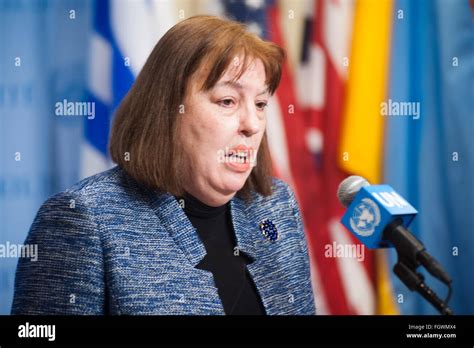 New York Usa 22nd Feb 2016 Ms Virginia Gamba Responsible For