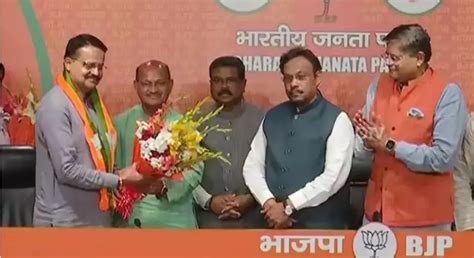 Six Time Mp And Bjd Founding Member Bhartruhari Mahtab Joins Bjp May