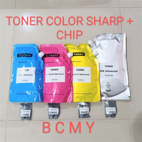 Jual Toner Fotocopy Sharp Color Warna Refill Isi Ulang Plus Chip Kuning Jakarta Utara
