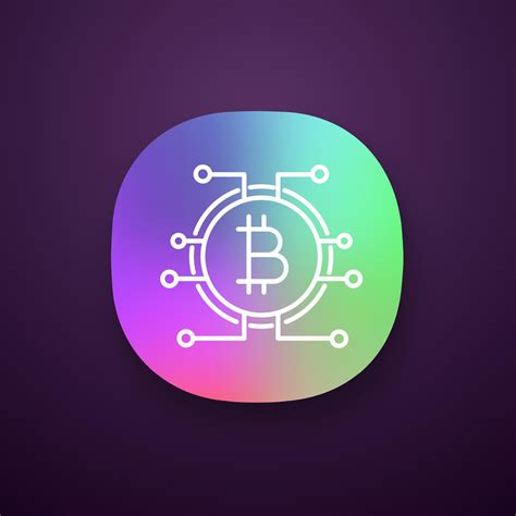 bitcoin app icon virtual currency online banking ui ux user
