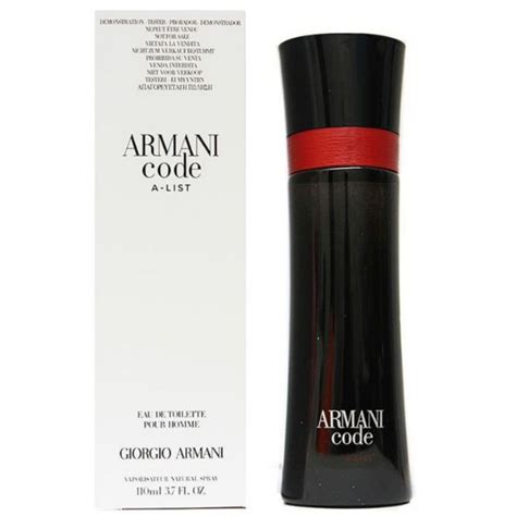 Tester Armancode A List Edt Natural Spray Parfum For Men 110ml Perfume Shopee Malaysia