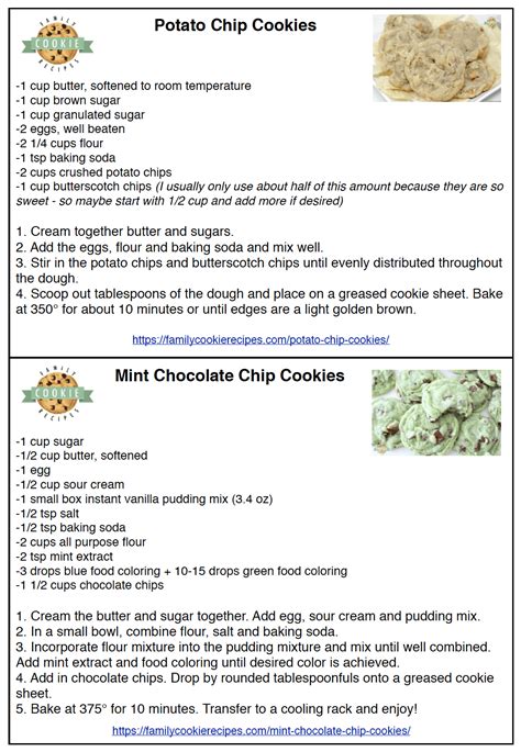 Printable Cookie Recipe Printable New Year Banners
