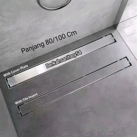Jual Smart Floor Drain Panjang 80 100 Cm Stainless Sus 304 Tebal